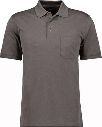 Ragman Polo &agrave; manches courtes softknit Ragman pour homme - Marron - 50 cm