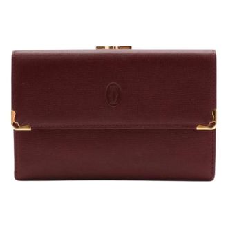 Cartier Pre-owned Cuir petite-maroquinerie - Femme - Pre-owned - Rouge - Taille: ONE Size