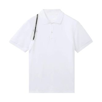 Alexander McQueen Harness Polo - - Tops - Herren - Wei&szlig; - L
