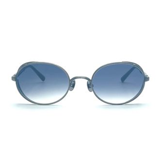 Matsuda Ovale Antike Silberne Sonnenbrille - - Accessories - Herren - Grau - ONE SIZE