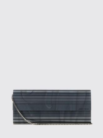 Jimmy Choo London Pochette Sweetie en r&eacute;sine marbr&eacute;e avec bandouli&egrave;re en cha&icirc;ne