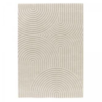 Un amour de tapis Unamourdetapis - Tapis salon et chambre 120x170 beige rectangle tissé motif simple riviera 1