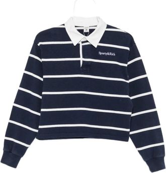 Sporty & Rich Femme, Tops, Bleu, Taille: 40 FR Spa Polo