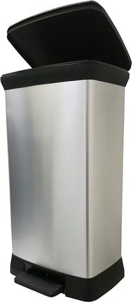 Curver Deco Bin METALLICS 50L mit Pedal, aus Kunststoff