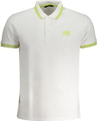 Cavalli Wei&szlig;e Baumwoll-Poloshirt mit Kurzen &Auml;rmeln - - Tops - Herren - Wei&szlig; - 3XL