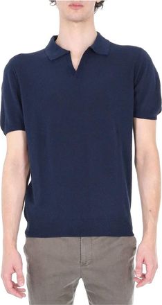 Drumohr Homme, Tops, Bleu, Taille: 2XL Polo Chemises