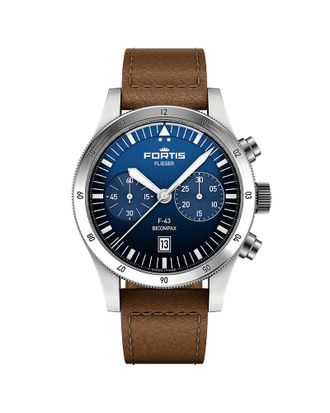 Fortis FLIEGER F-43 Bicompax Liberty Blue Herrenuhr F4240013