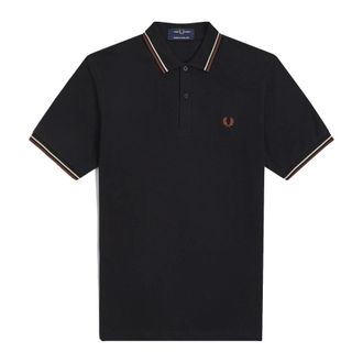Fred Perry Original Twin Tipped Polo - - Tops - Herren - Schwarzk - 2XS