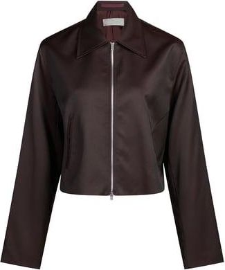 Our Legacy Veste col classique satin&eacute;e