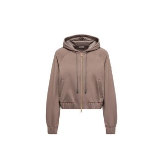 Moncler Moncler Technical Fleece Zip-up Cardigan, Women, Brown, Size: Xl