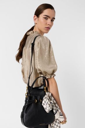 Gerard Darel Chemise dor&eacute;e &agrave; volants - CEVA - Or