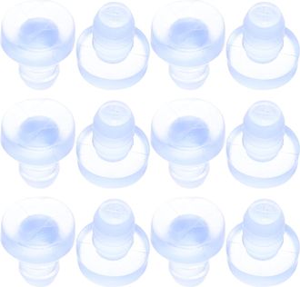 DOITOOL 50 St&uuml;ck Transparente Gummipuffer mit Stiel f&uuml;r M&ouml;belbeine rutschfeste Staubdichte Anti rutsch Pads f&uuml;r Glas Schrankt&uuml;ren Langlebige Schutzpolster f&uuml;r