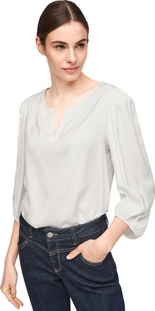 Comma Damen 601.10.104.10.100.2063566 Bluse, 0120 weiß, 44