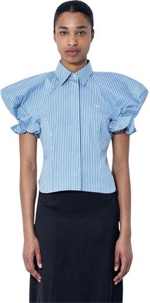 Vivienne Westwood Femme, Blouses et Chemises, Bleu, Taille: 40 FR Gexy Top