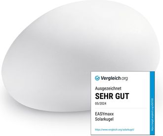 Easymaxx Solar-Deko-Stein 40x30x16 cm IP67 | Gartenleuchte Deko-Stein mit LED Beleuchtung und Farbwechsel | Moderne Außen-Garten-Lampe, Dekoleuchte | Witterung