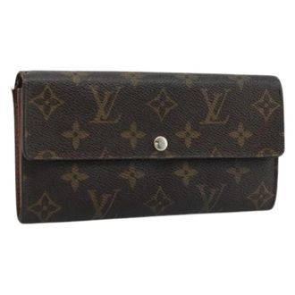 Louis Vuitton Pre-owned Monogram Long Wallet - - Pre-owned - Damen - Braun - ONE SIZE