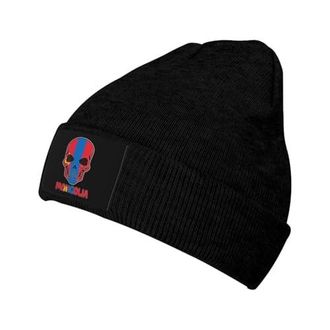 Generic Classique Tricot&eacute; Bonnet, Cr&acirc;ne sous Le Drapeau Mongol, Extensible Beanie Tricot&eacute;, Bonnet Chapeau Tricot pour Cyclisme, Adultes, Femme