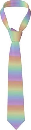 Generic Cravate D&eacute;grad&eacute; Rainbow Pastel Fine Necktie Confortable Cravates Homme Pour &Eacute;v&eacute;nements F&ecirc;te Accessoires