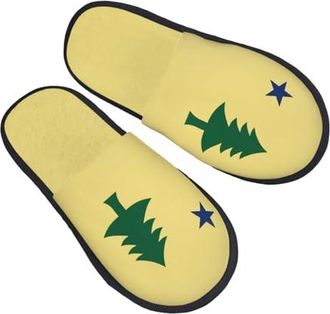 Generic Slippers Drapeau Du Maine Anti Odeur Pantoufles En Coton Antidérapantes Chaussons Maison Pour Outdoor Chambre De Camping M
