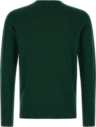 Maryya Cashmere Blend Crew-Neck Sweater - Forest Green
