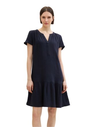 Tom Tailor Damen Kurzes Kleid, sky captain blue, 34