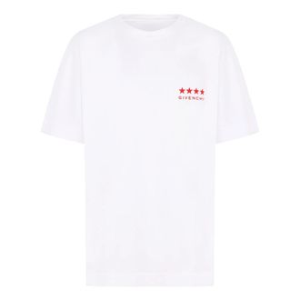 Givenchy 4G Cotton T-Shirt - - Tops - Herren - Wei&szlig; - L