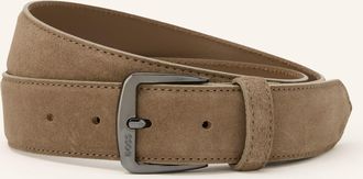 HUGO BOSS Lederg&uuml;rtel Syhr beige