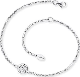 Engelsrufer Fußkettchen Lebensbaum für Damen, Edelstahl, verstellbare Länge, nickelfrei, Allergiker geeignet