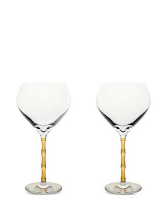 La DoubleJ Bamboo Balloon Brillen (2er-Set) - Gelb