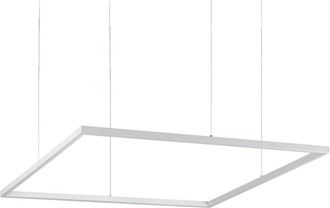 Ideal Lux Dekorative quadratische integrierte Pendelleuchte Wei&szlig;, 3000K, 51W