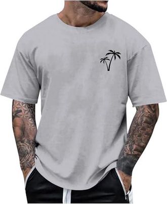 Generic Hauts d&eacute;t&eacute; &agrave; manches courtes pour hommes, T-shirts amples tendance athl&eacute;tiques 2025, coupe ample, t-shirt occidental d&eacute;contract&eacute;, T-shirts mignons pou