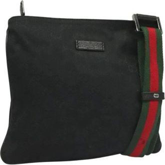 Gucci Pre-owned Toile sacs-gucci - Femme - Pre-owned - Noir - Taille: ONE Size