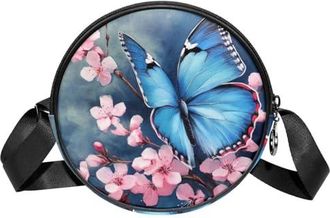 Generic Petit sac &agrave; bandouli&egrave;re Circle pour femme, petit sac &agrave; bandouli&egrave;re avec fermeture &eacute;clair, bretelles r&eacute;glables, sac &agrave; main rond d&eacute;contract&eacute; pour femmes