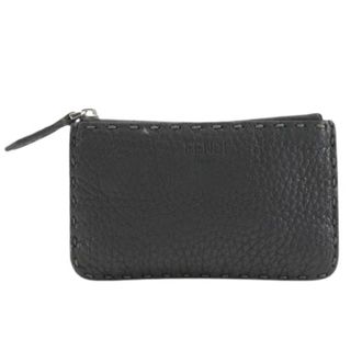 Fendi unisex, Pre-owned, Gris, Taille: ONE Size Porte-monnaie Selleria Pre-owned