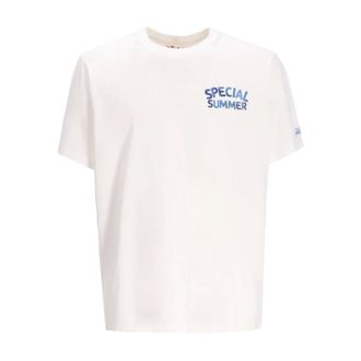 MC2 Saint Barth Homme, Tops, Blanc, Taille: XL T-shirt Casual en Coton