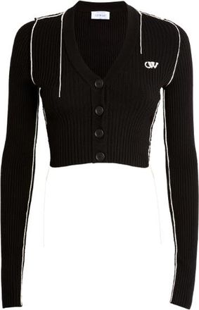 Off-white Off-White Ow Logo V-neck Cardigan Size XXS