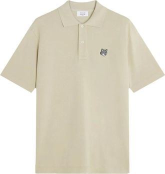 Maison Kitsun&eacute; Homme, Tops, Beige, Taille: L Polo &agrave; Boutons