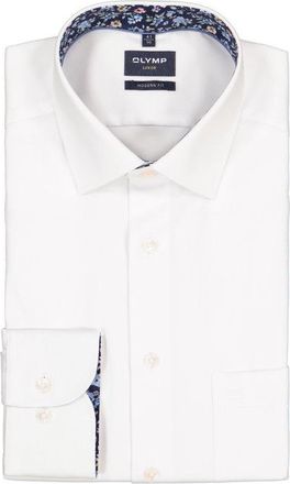 Olymp Herren Hemd wei&szlig; Baumwolle