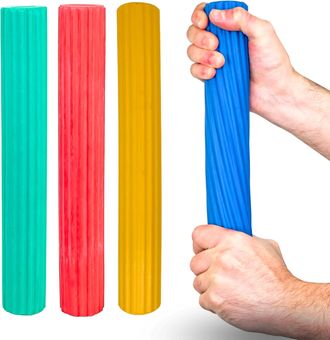 FAIRMOVE FAIR MOVE Flexstab - Flexibler &Uuml;bungsstab Biegestab - Hand- und Fingertrainer - Trainingsstab f&uuml;r Physiotherapie, Verbesserung der Griffkraft und Unte