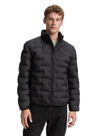 Tom Tailor Herren 1046263 Lightweight Steppjacke mit Stehkragen, 29999-Black, S