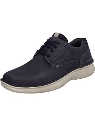 Josef Seibel Homme Baskets Basses Alan 03, Monsieur Baskets,Largeur K (Extra-Large),Semelle int&eacute;rieure Amovible,Bleu (Indigo),44 EU / 9.5 UK