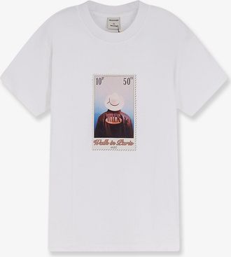 Walk In Paris Cotton t-shirt with Leather jacket print on the front - WALK IN PARIS - gender_Man