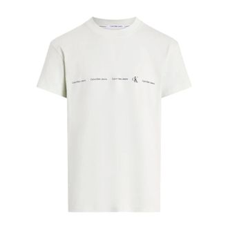 Calvin Klein Homme, Tops, Beige, Taille: XL Logo Repeat Tee Urban Style