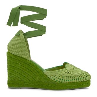 Castaner Femme, Chaussures, Vert, Taille: 37 EU Cacia Wedge Espadrille