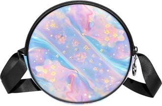 Generic Circle Petit sac &agrave; bandouli&egrave;re pour femme, sac &agrave; bandouli&egrave;re avec fermeture &eacute;clair, bretelles r&eacute;glables, style d&eacute;contract&eacute;, pour femmes et filles