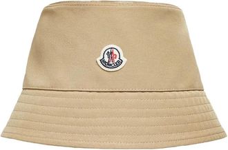 Moncler Bucket Hat mit Logo-Detail - - Accessories - Damen - Braun - M