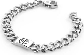 Philipp Plein Armb&auml;nder - Armband Plein Tag - Gr. L - in Silber - f&uuml;r Damen