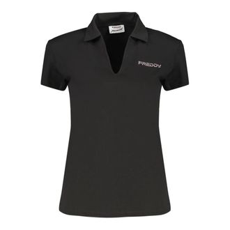 Freddy Femme, Tops, Noir, Taille: 42 FR S26Wcrt4 V-Neck T-Shirt