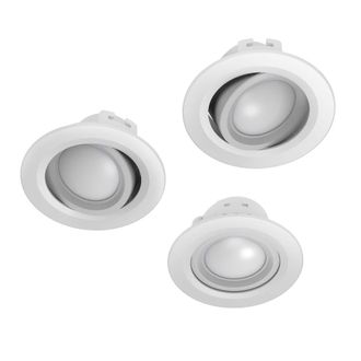 Hama WLAN LED-Einbauspot, 5W, per Sprache/App steuern, verstellbar, 3 St., Wei&szlig;