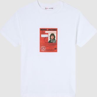A.P.C. Tee-shirt Orange Carte Blanc, Collaboration A.P.C x Marc Jacobs